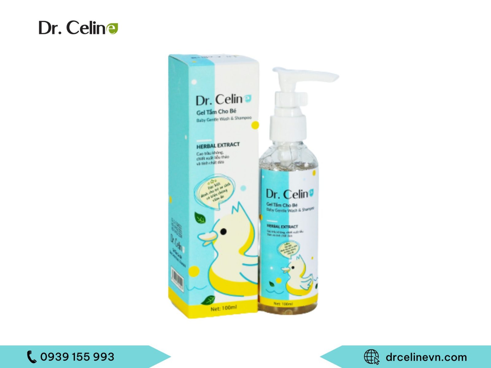 Gel tắm cho bé Dr. Celine Baby Gentle Wash & Shampoo (Chai 100ml) - Dr ...