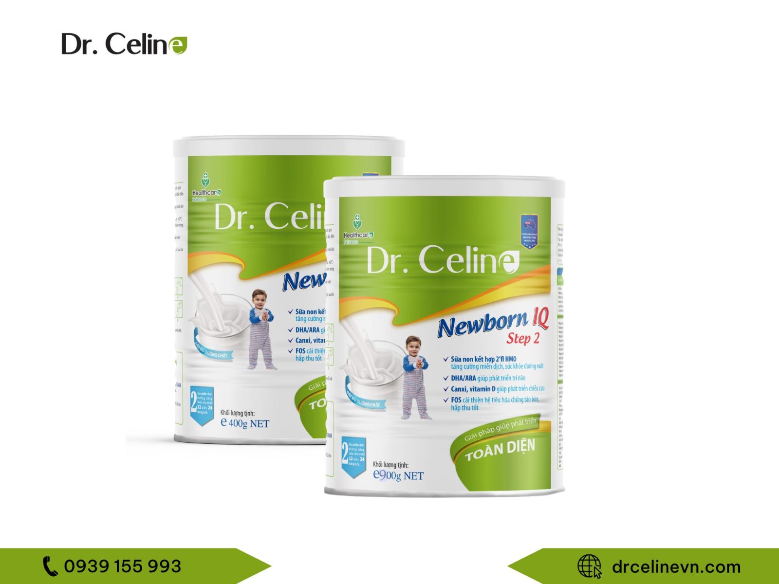 Thực phẩm bổ sung Dr. Celine Newborn IQ Step 2 12-24 tháng tuổi 400g ...
